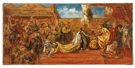 Jan Matejko (1838 – 1893). Szkic do Hołdu Pruskiego | Polish Art Corner